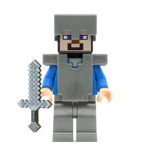 Minecraft Steve With Sword Mojang Minecraft Steve Diamond Edition 6"